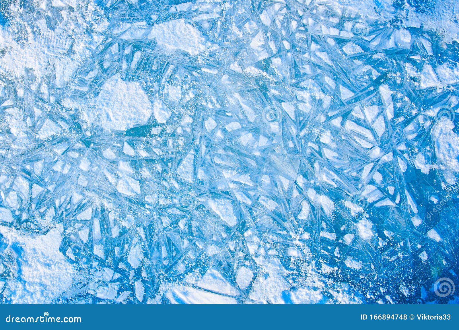 Textured Background of Blue Ice with Patterns and Snow Stock Photo ...
