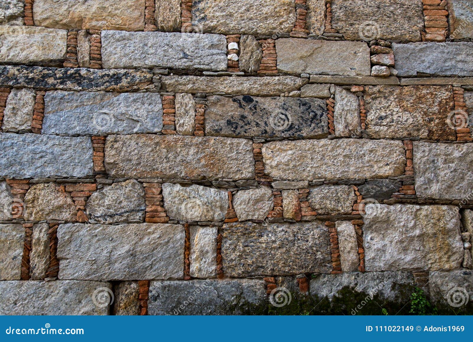 Stone wall stock image. Image of mortar, stones, background - 111022149