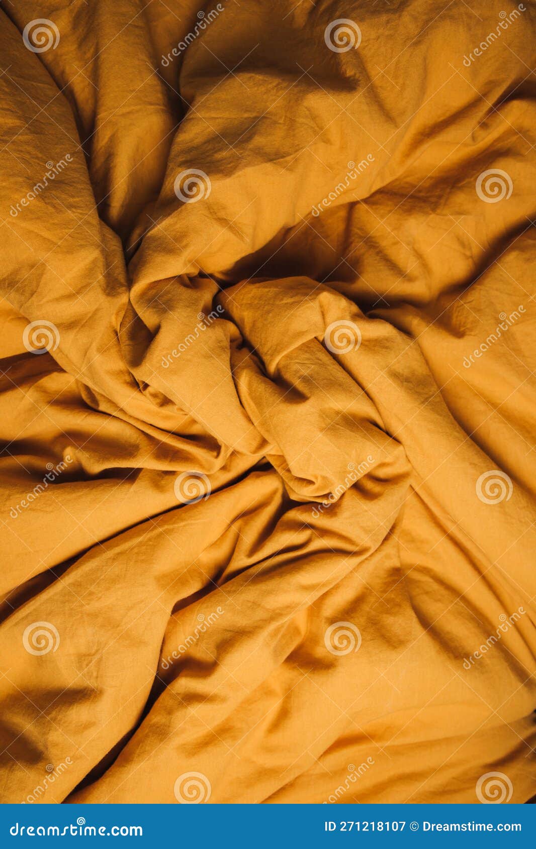 Textured Background for Design, Yellow Rumpled Fabric. Copy Space Stock ...
