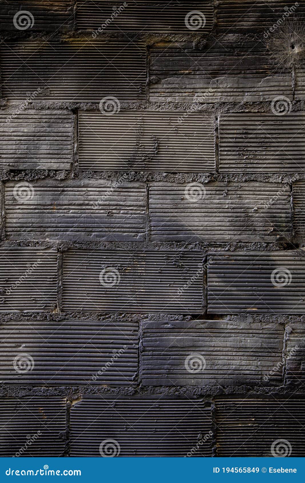 Burnt brick wall stock image. Image of construction - 194565849