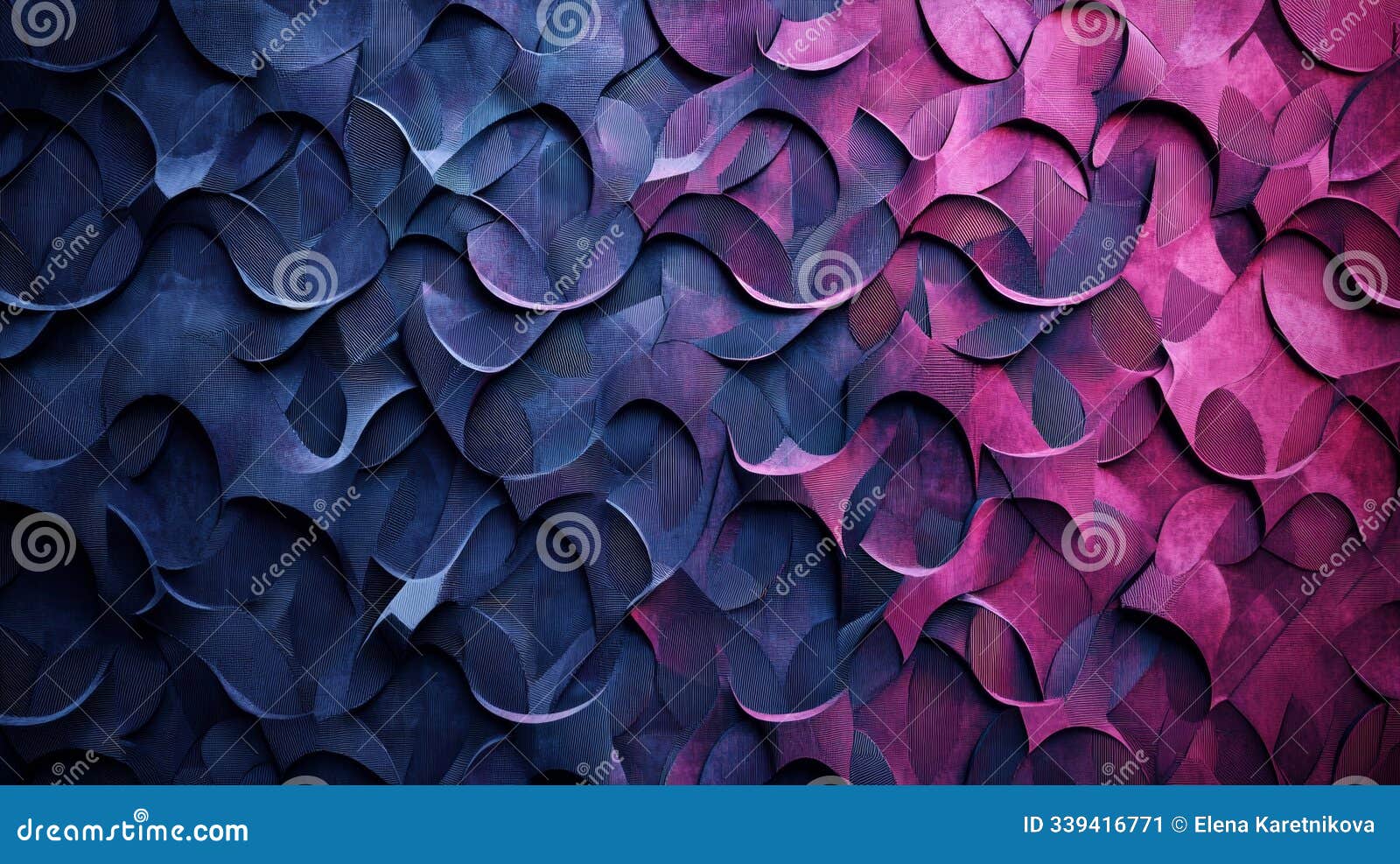 Textured Background Featuring a Repeating Pattern of Curved, Layered ...