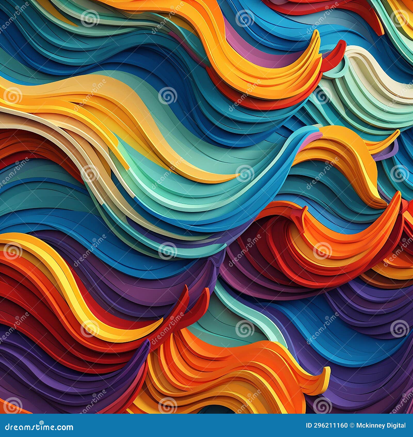 Textured Background Image in Colorful Scene in Random Wave and Ripple ...