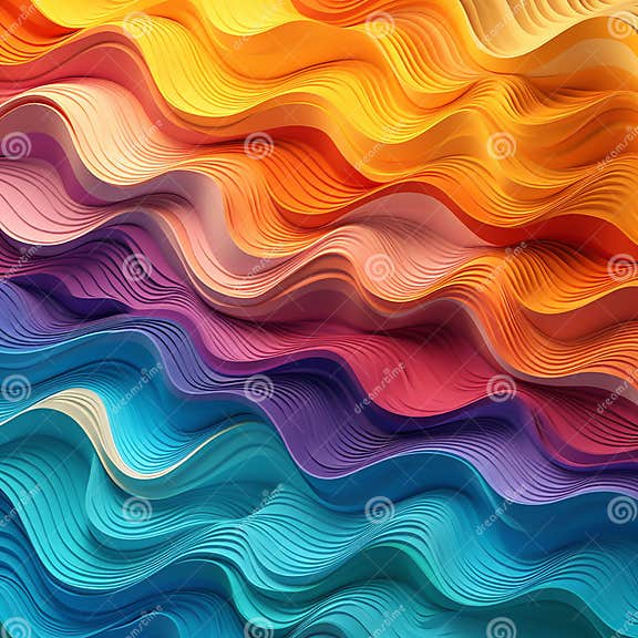 Textured Background Image in Colorful Scene in Random Wave and Ripple ...