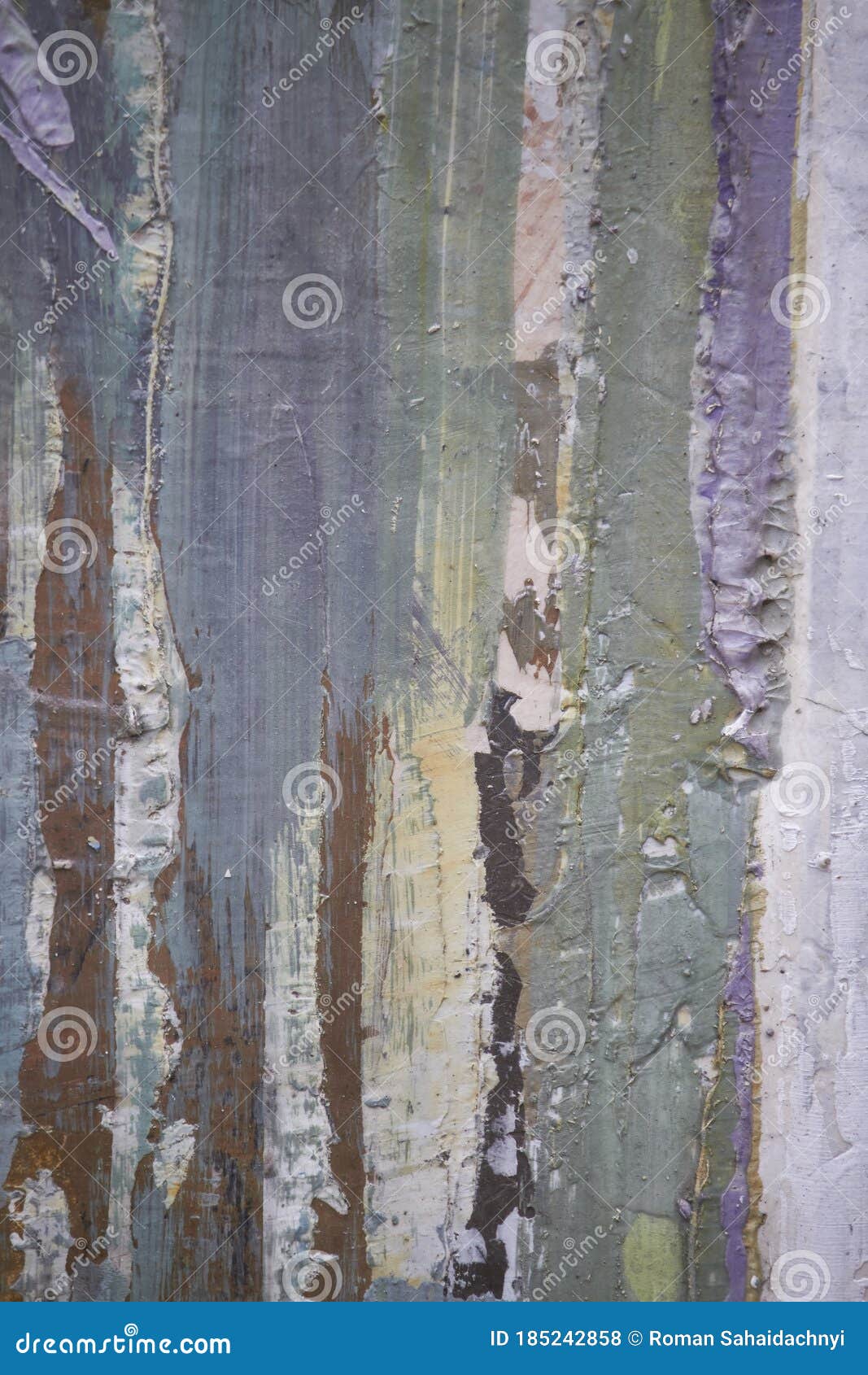 Textured Background of Paint in Cold Tone, Selective Focus Stock Photo ...