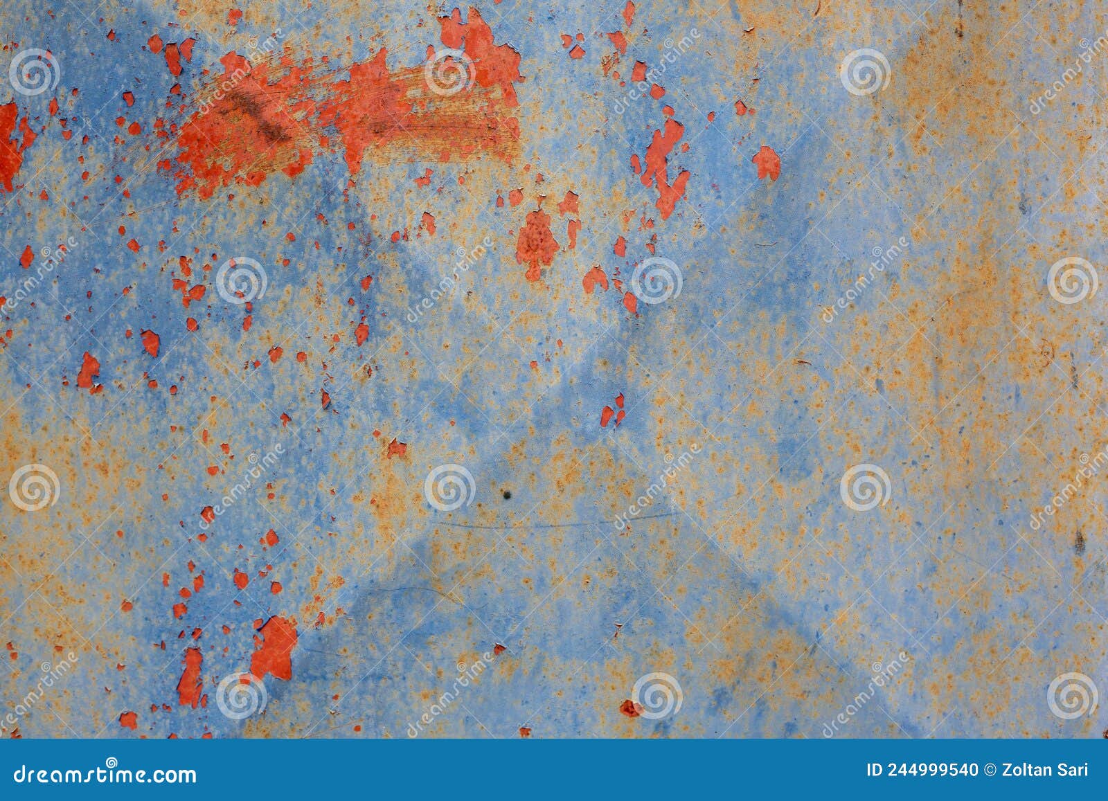 Rusty metal panel stock photo. Image of rusted, splotches - 244999540