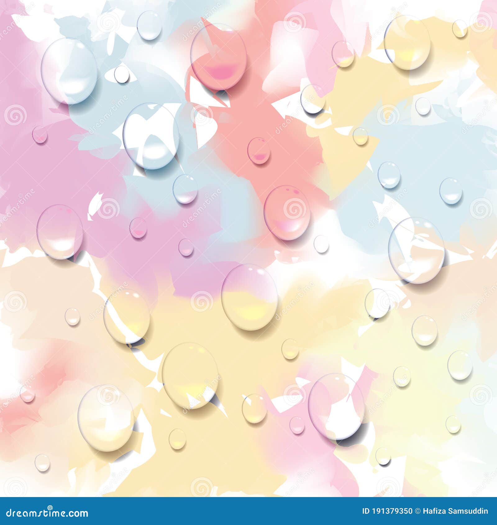 Textured Background with Water Drops. Vector Illustration Decorative ...