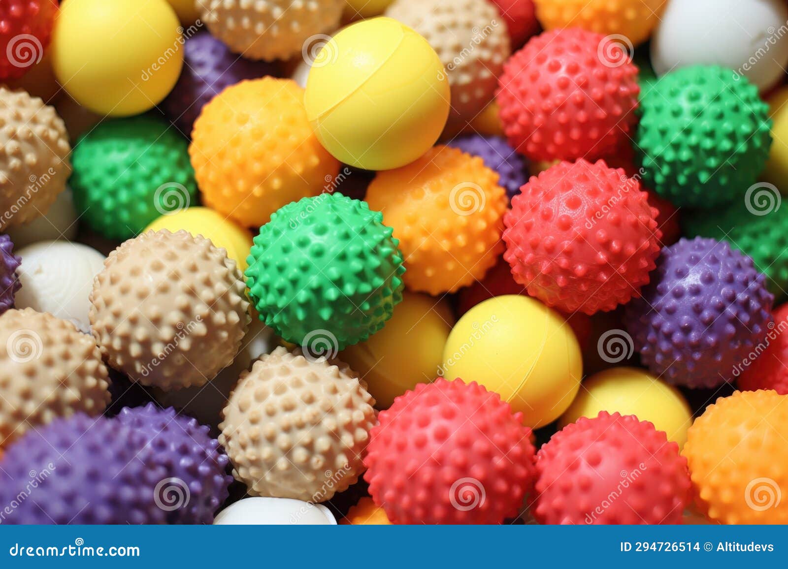 Textured Balls for Sensory Integration Activities Stock Photo - Image ...