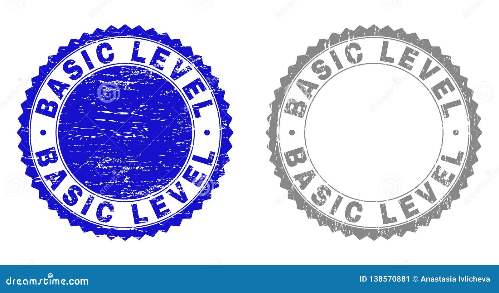 Basic Level Stamp On White Stock Photography | CartoonDealer.com #234716216