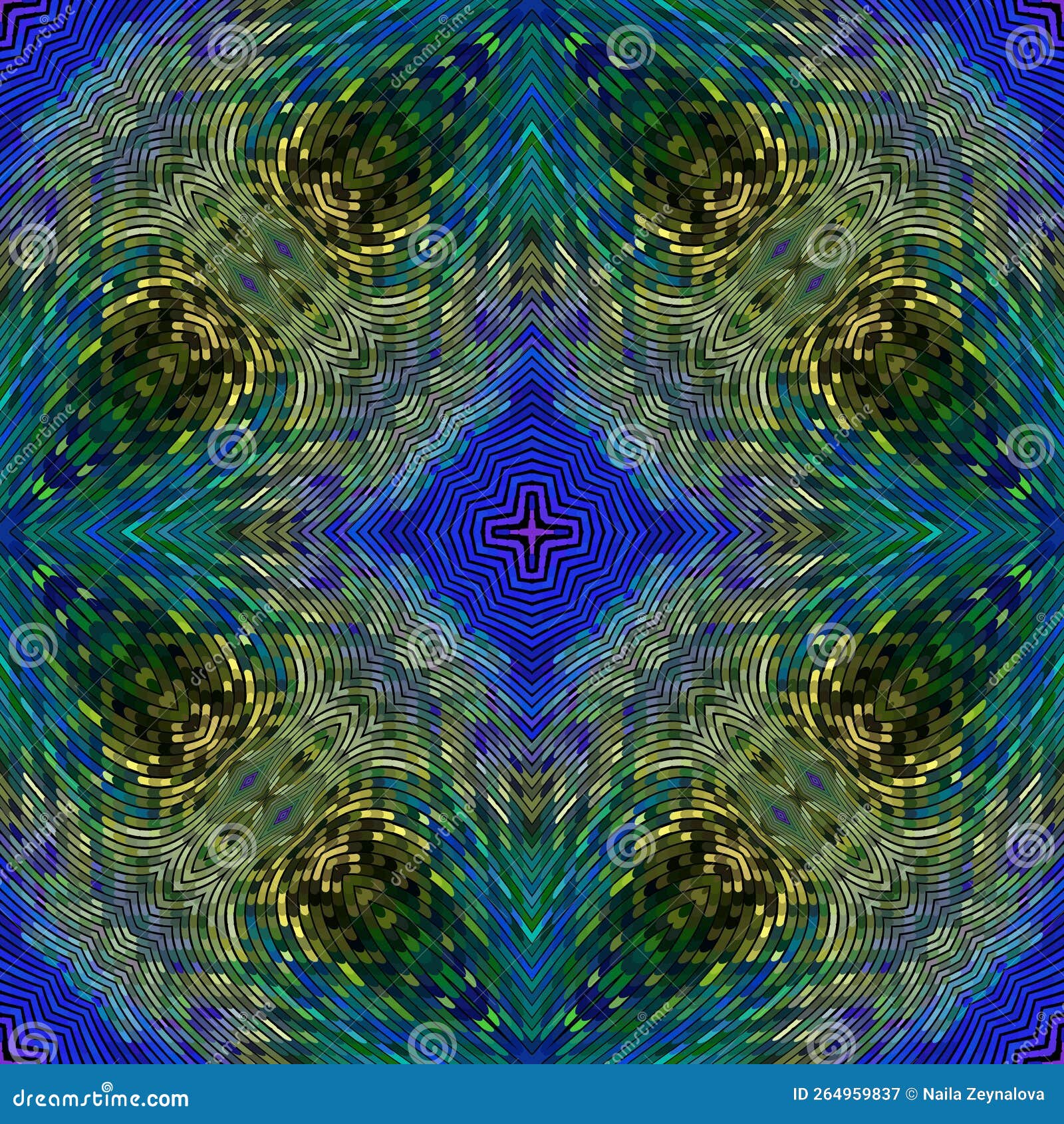 Textured Beautiful Seamless Pattern. Ornamental Colorful Halftone ...