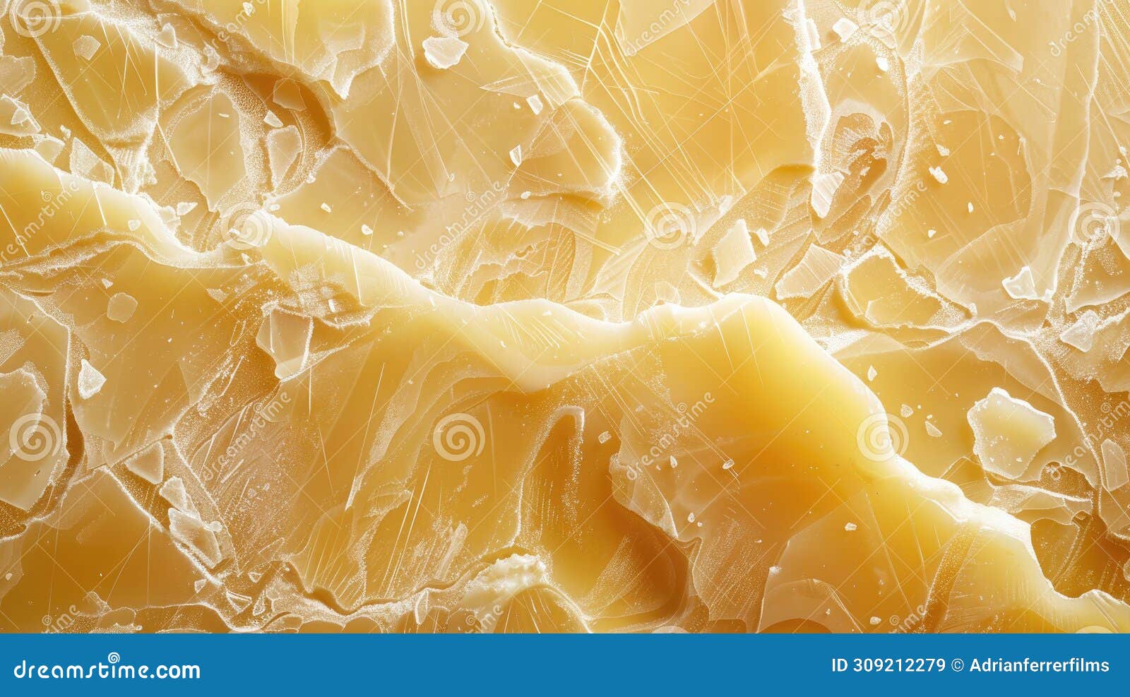 Textured Beeswax Surface with Translucent Areas and Crystalline ...