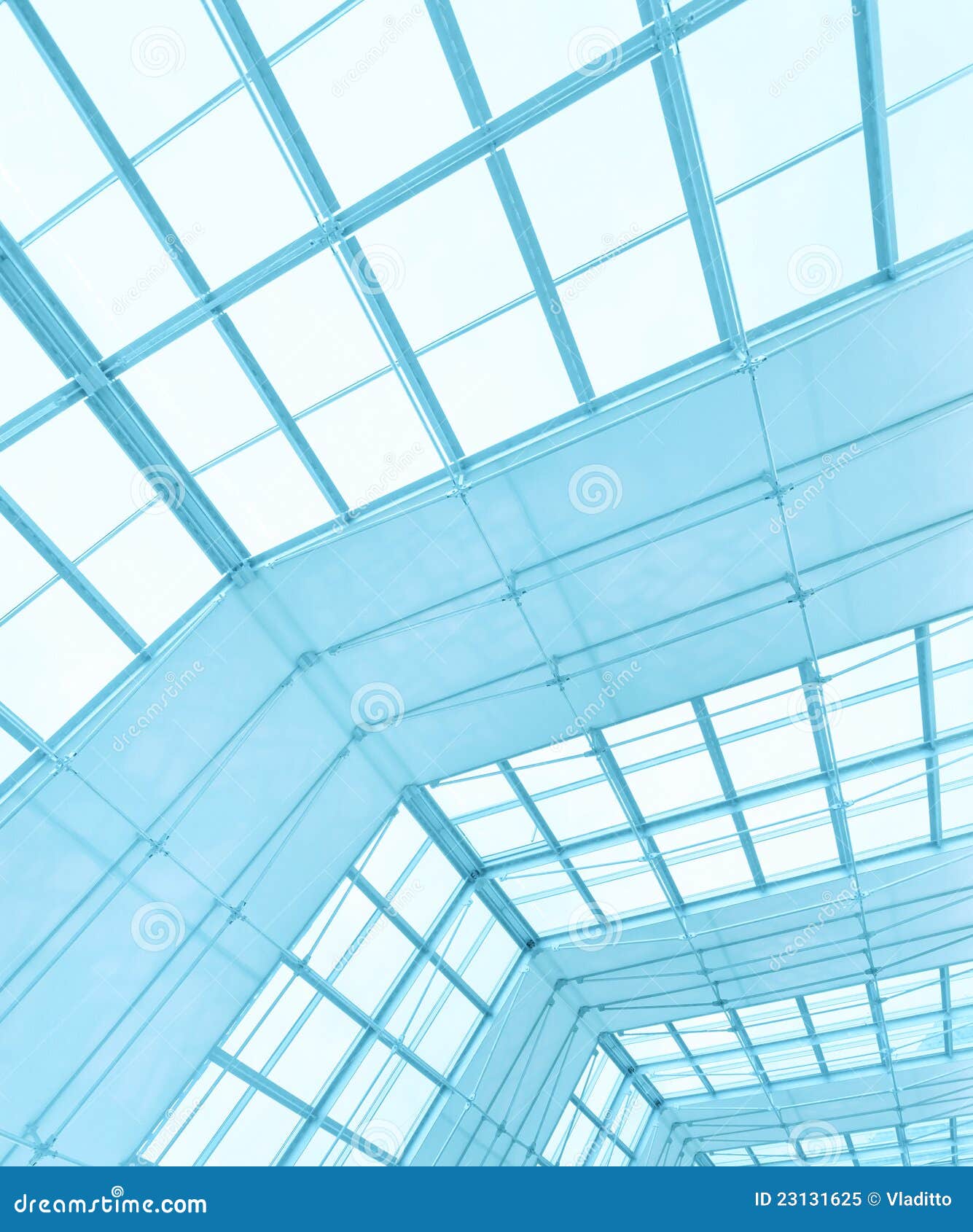Textured Blue Ceiling Inside Airport Stock Image - Image of glass ...