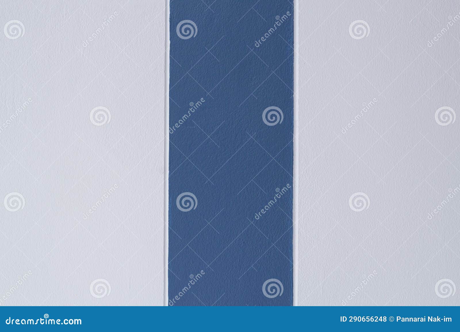 Textured of Blue Cement Wall and Dark Blue Making a Groove for a Pole ...