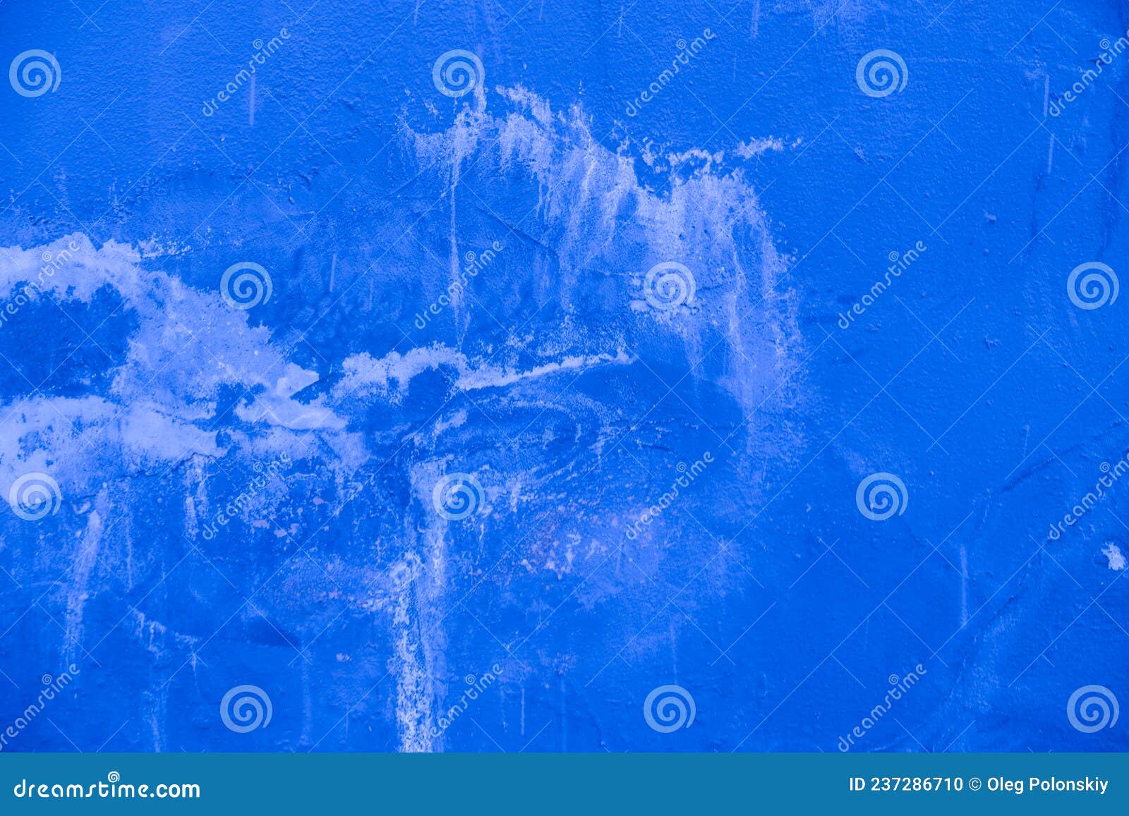 Abstract Background of Damaged Blue Plaster on Wall. Stock Photo ...