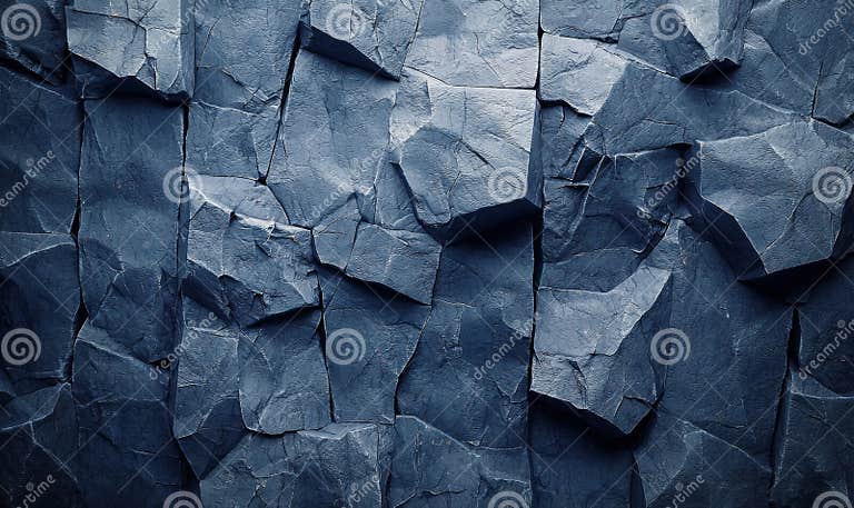 Textured Blue Stone Tiles Forming a Cohesive Pattern. Stock Image ...