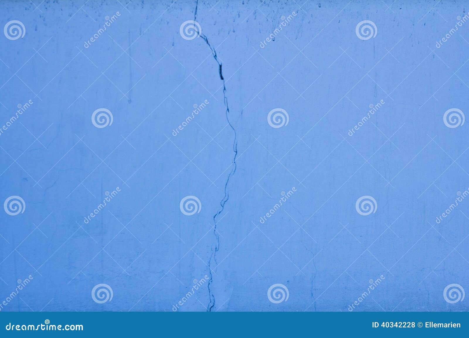 Textured Blue Wall with Crack Stock Photo - Image of exterior, closeup ...