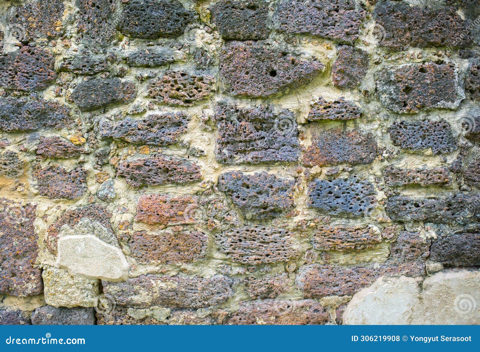 Textured Brick Wall. the Ruins of Ancient Stone Architecture Stock ...