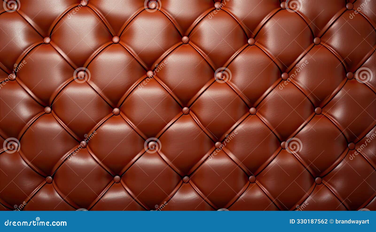 Textured Brown Leather Upholstery with Diamond Pattern Stock ...