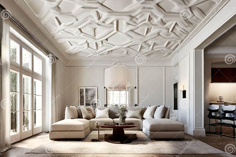 Textured Ceiling Subtle Patterns that Add Interest Stock Illustration ...