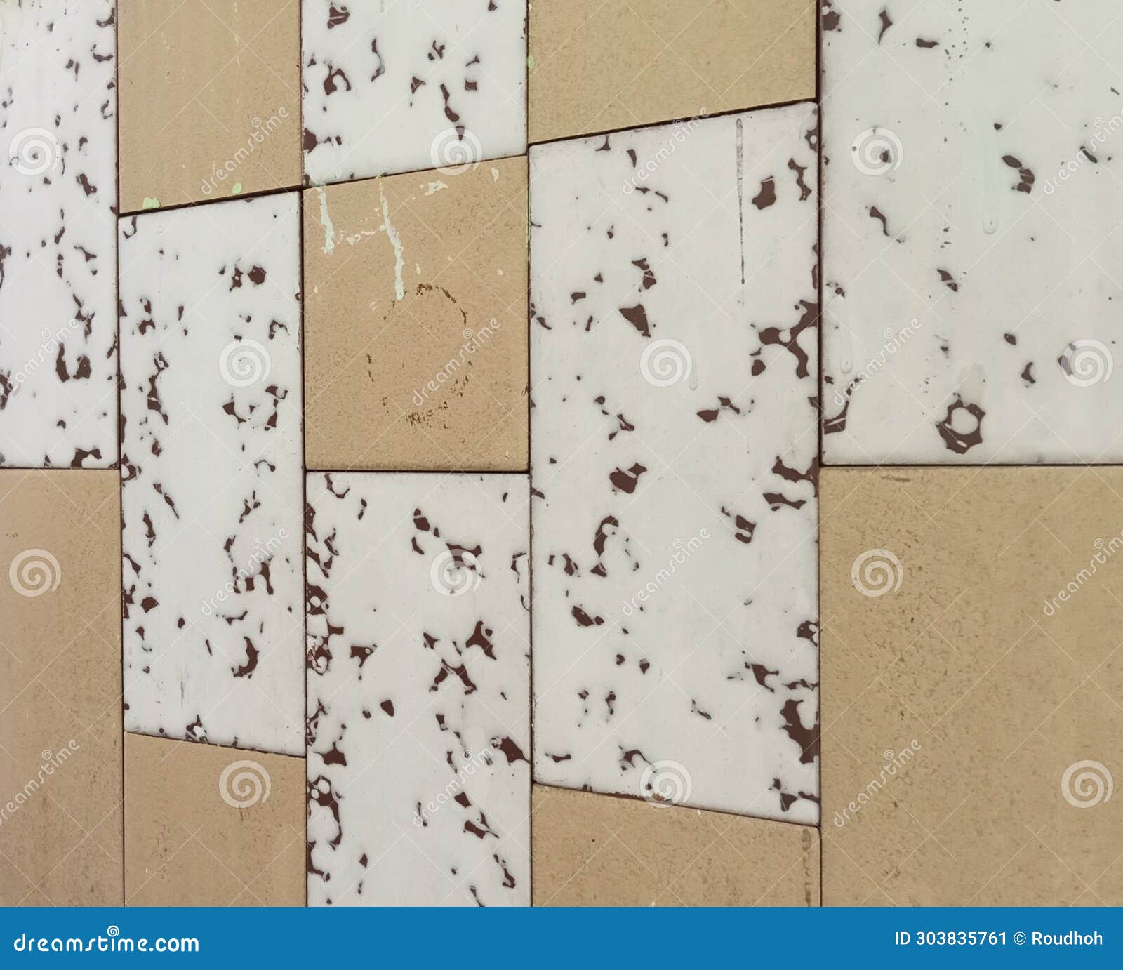 Textured Ceramic Tiles on the Wall in Neutral Shades Stock Image ...