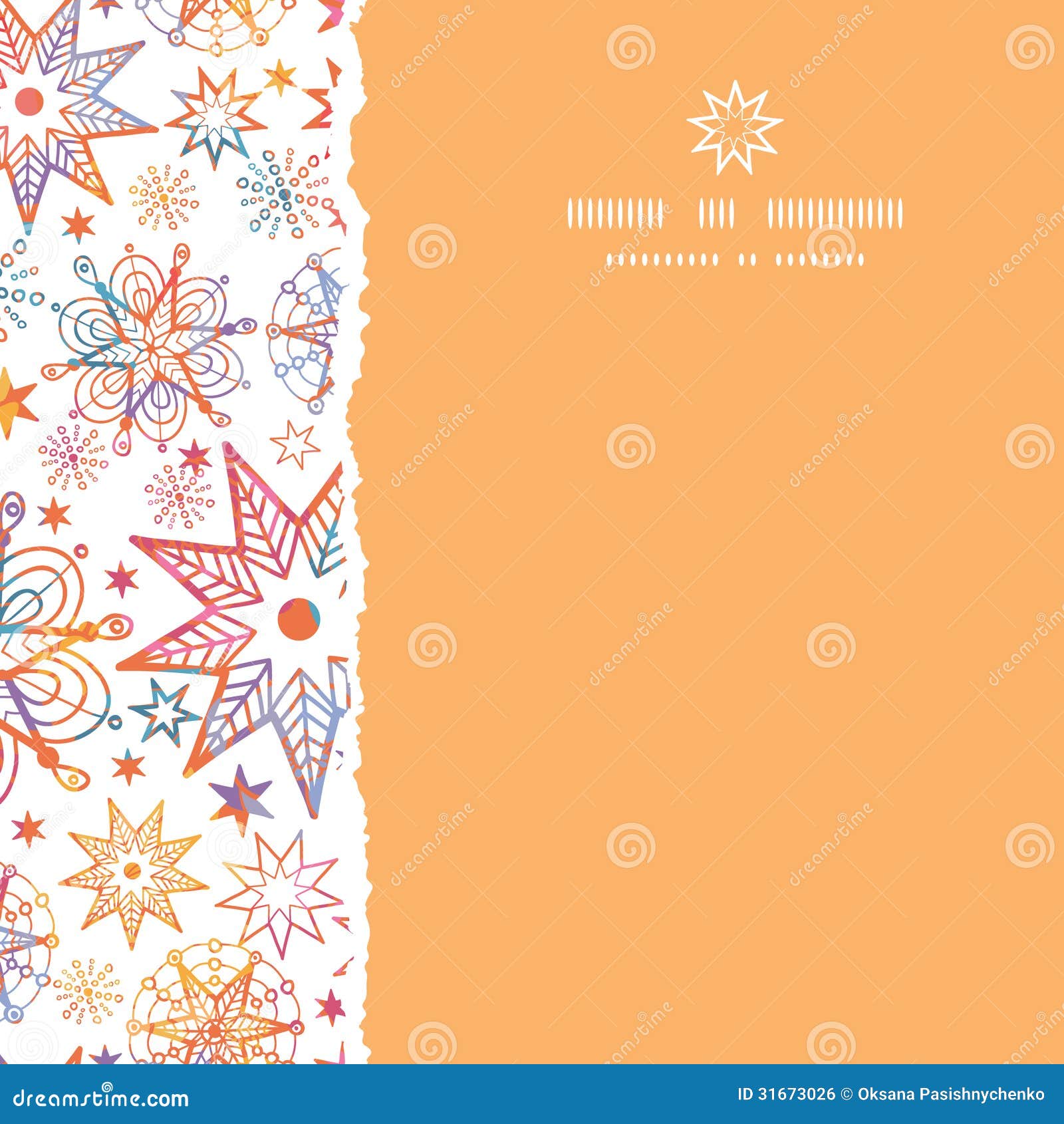 Textured Christmas Stars Square Torn Seamless Stock Vector ...