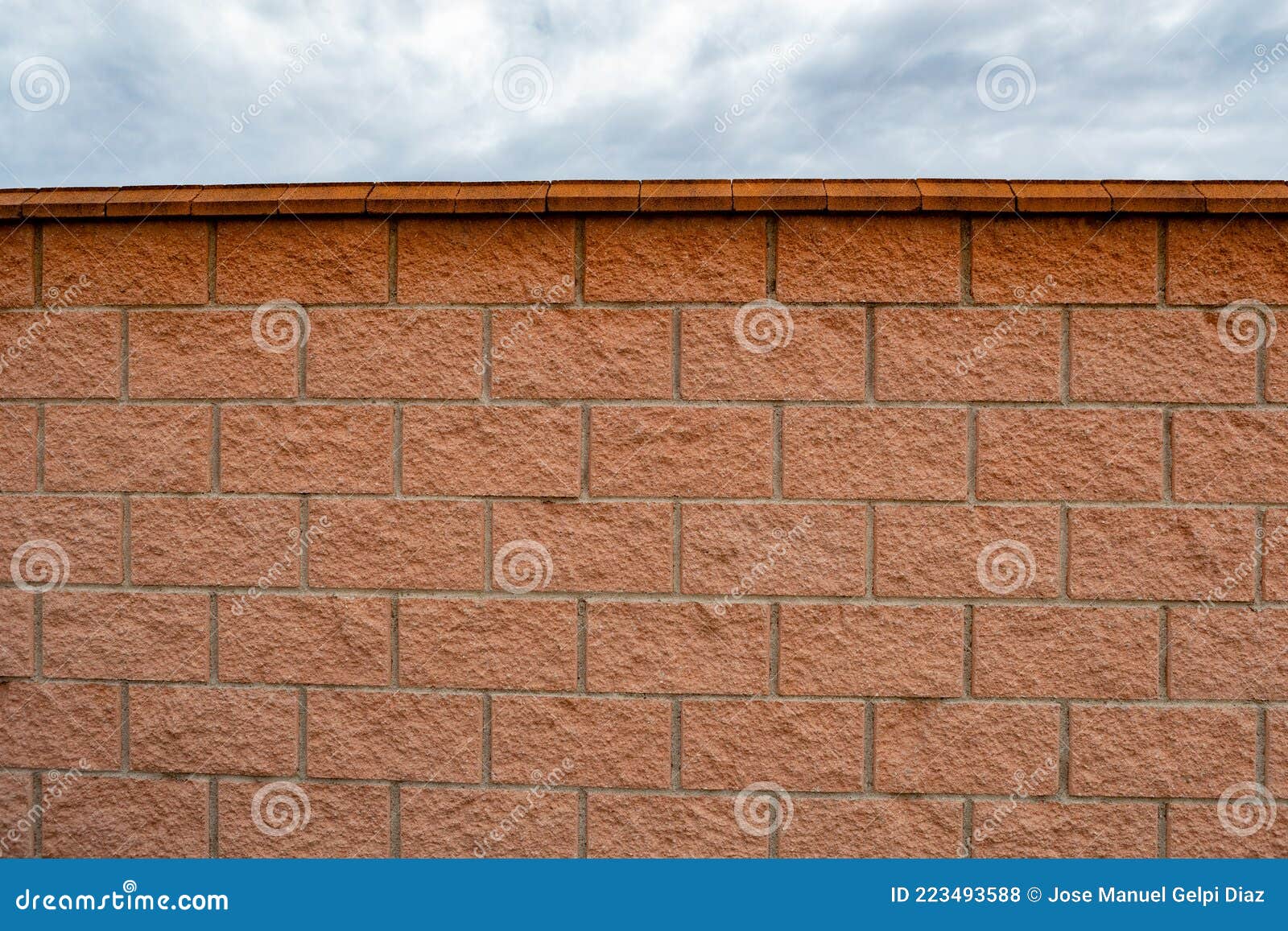 Textured Cinder Block Wall stock photo. Image of floor - 223493588