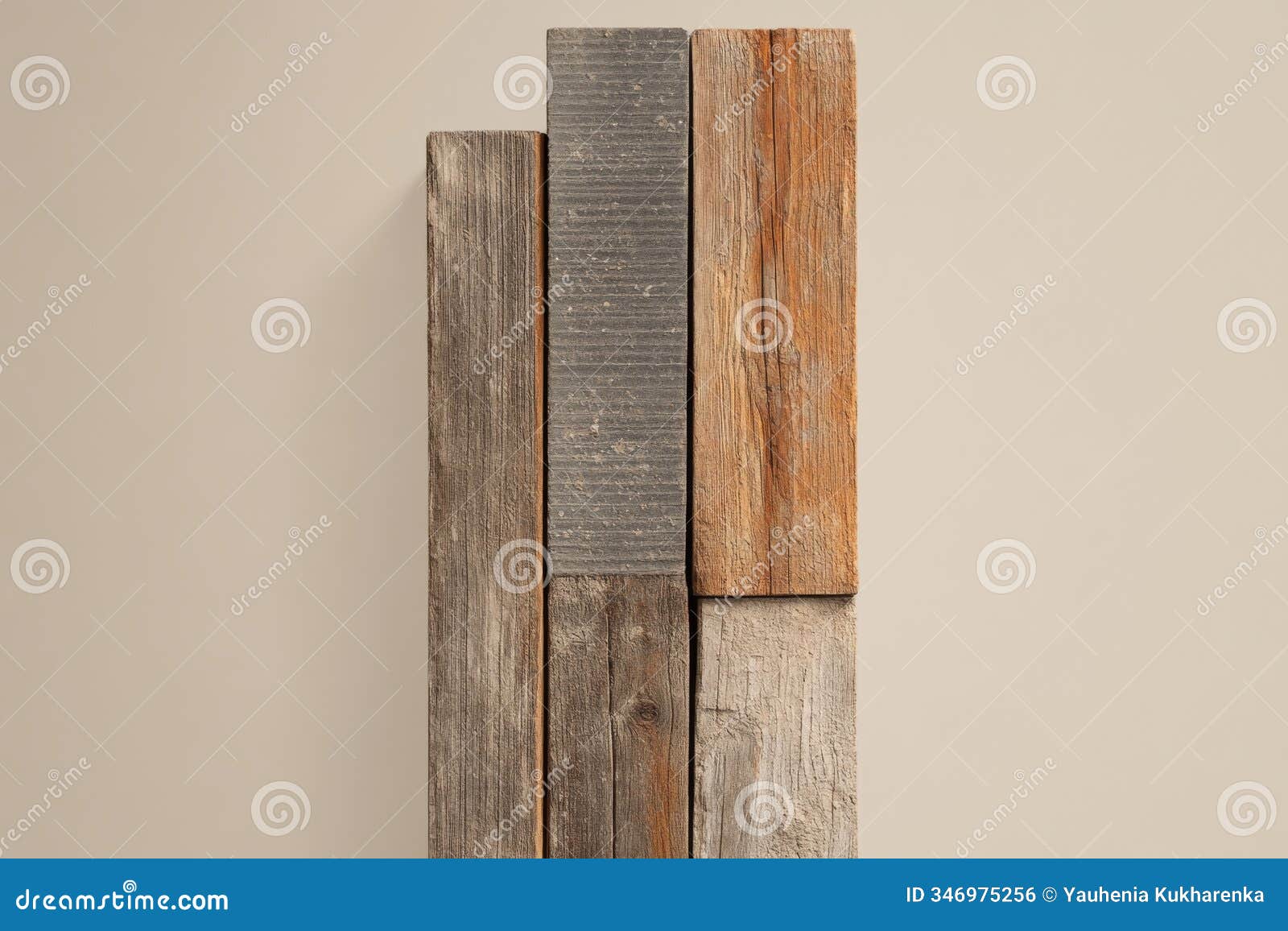 Textured Cladding Boards Display Stock Illustration - Illustration of ...
