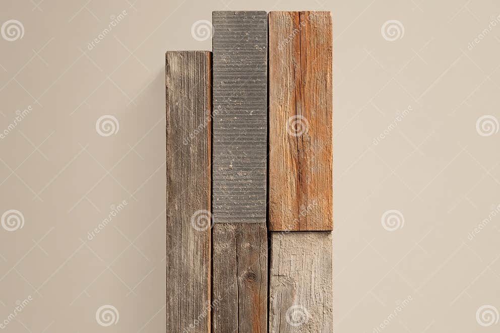Textured Cladding Boards Display Stock Illustration - Illustration of ...
