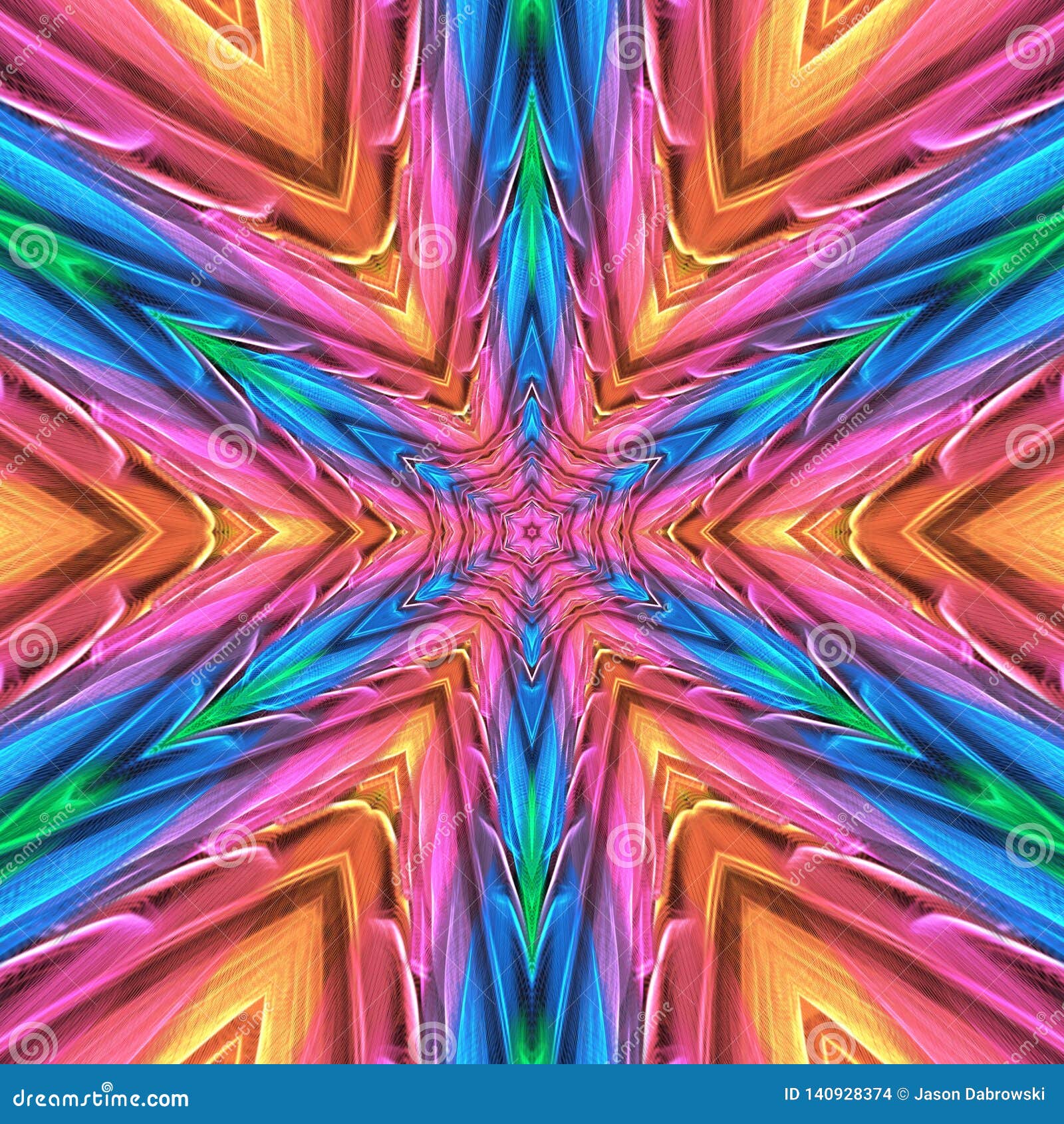 Radial rainbow pattern stock illustration. Illustration of orange ...