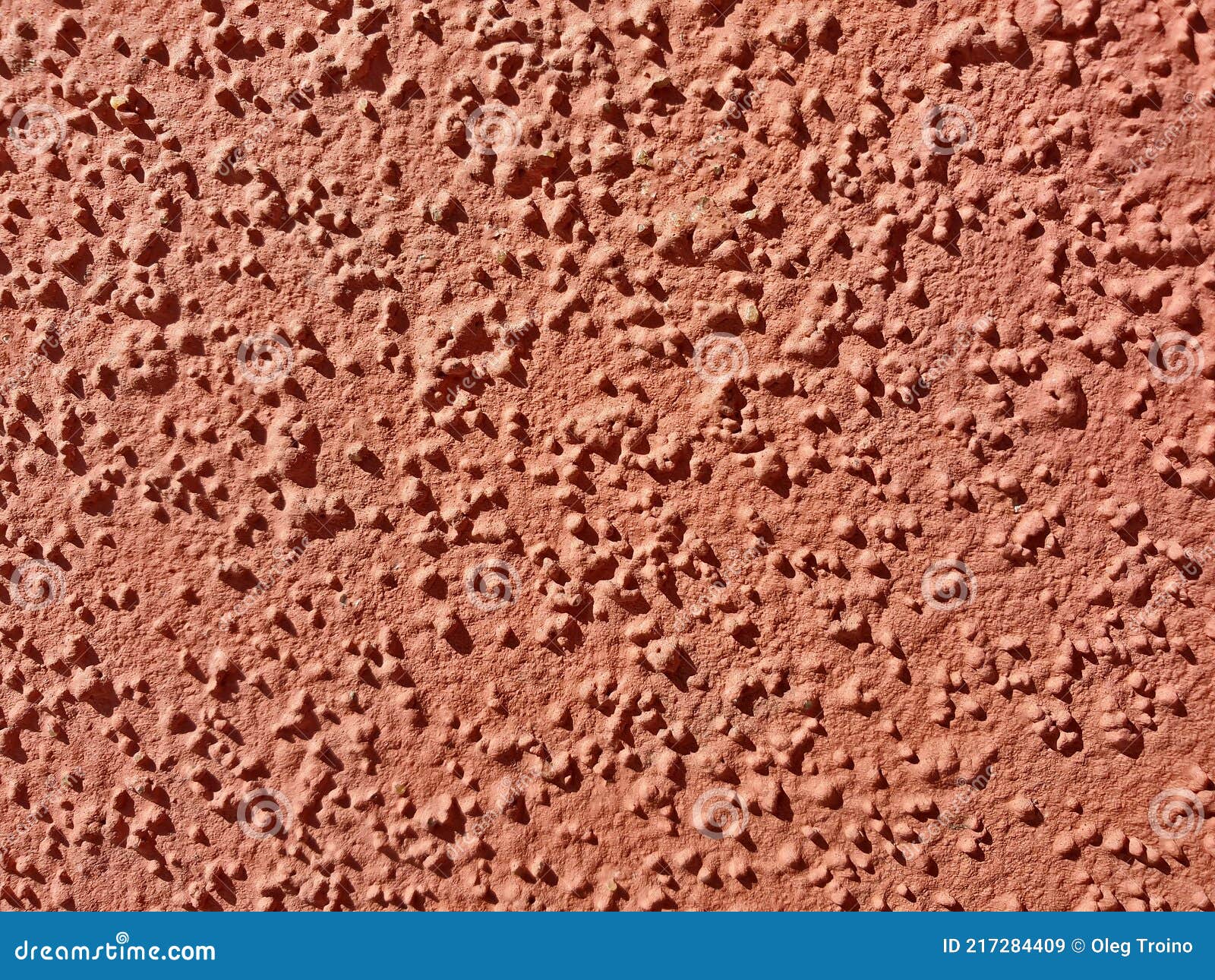 Textured Colored Facing Plaster of the Street Wall of the Building ...