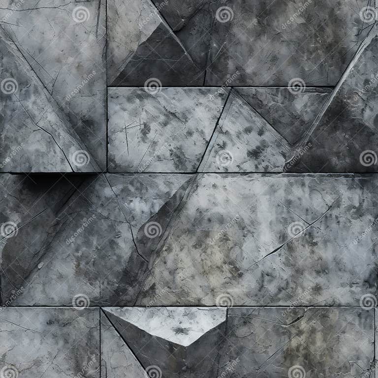 Triangle Textured Concrete Block Wall Background Stock Illustration ...