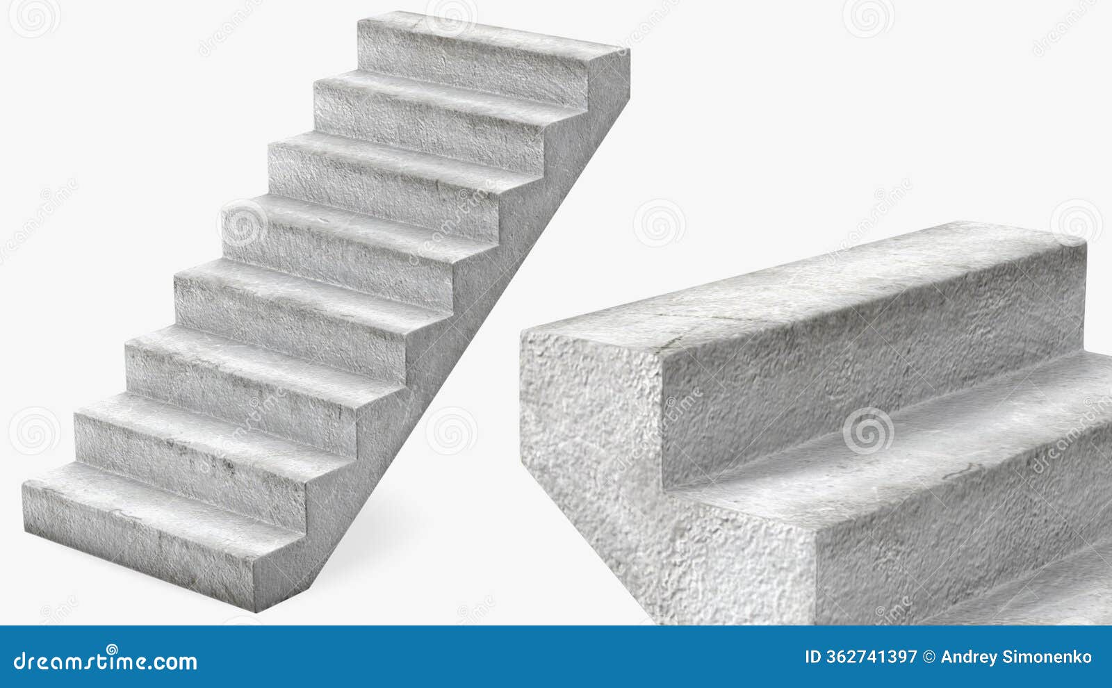 Textured Concrete Staircase with Detailed Steps Design Stock Image ...