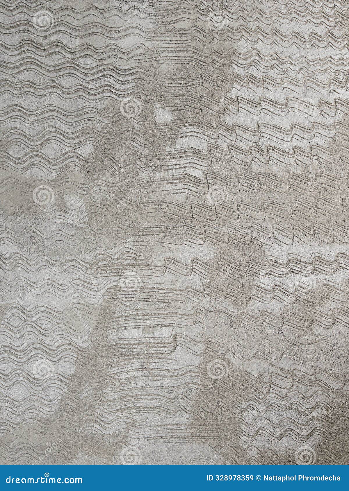 Textured Concrete Surface with Wavy Patterns Stock Image - Image of ...