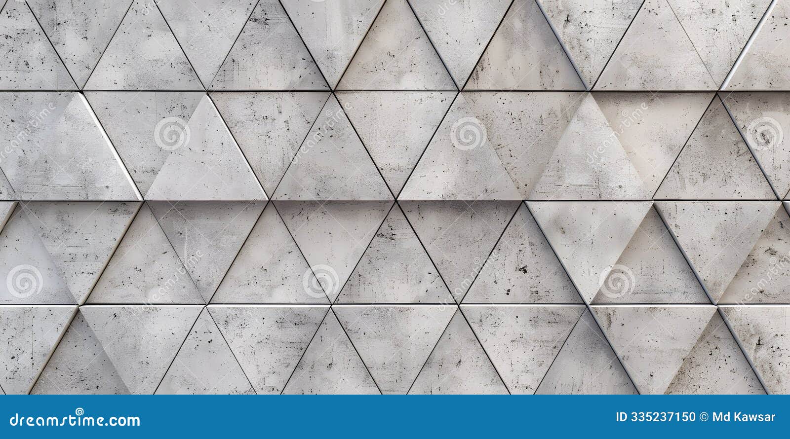 Textured Concrete Triangle Tiles Wall Cladding Stock Illustration ...