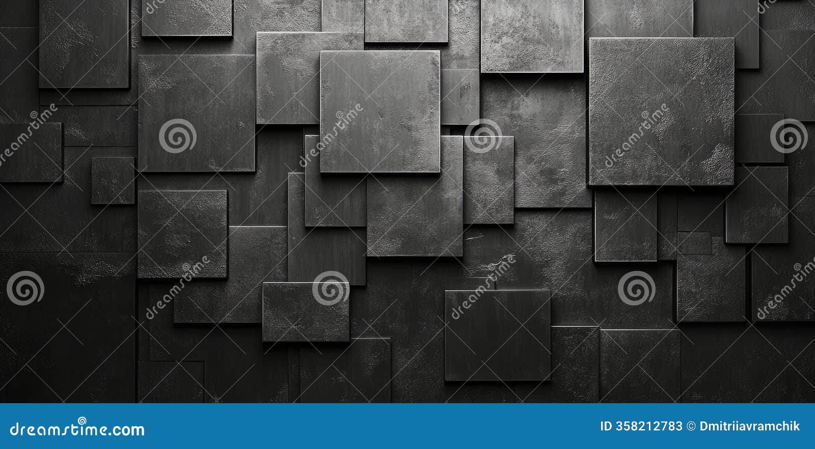 A Textured, Contemporary Wall in Black and White with Layered ...