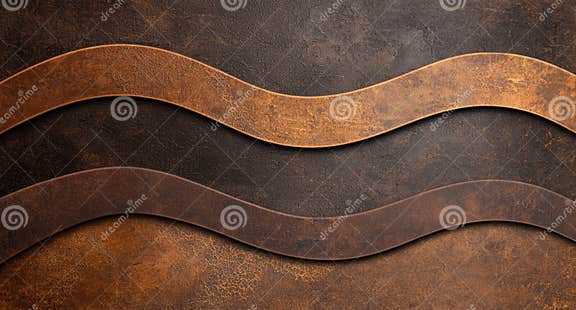 Textured Copper Wave Pattern Background Stock Illustration ...