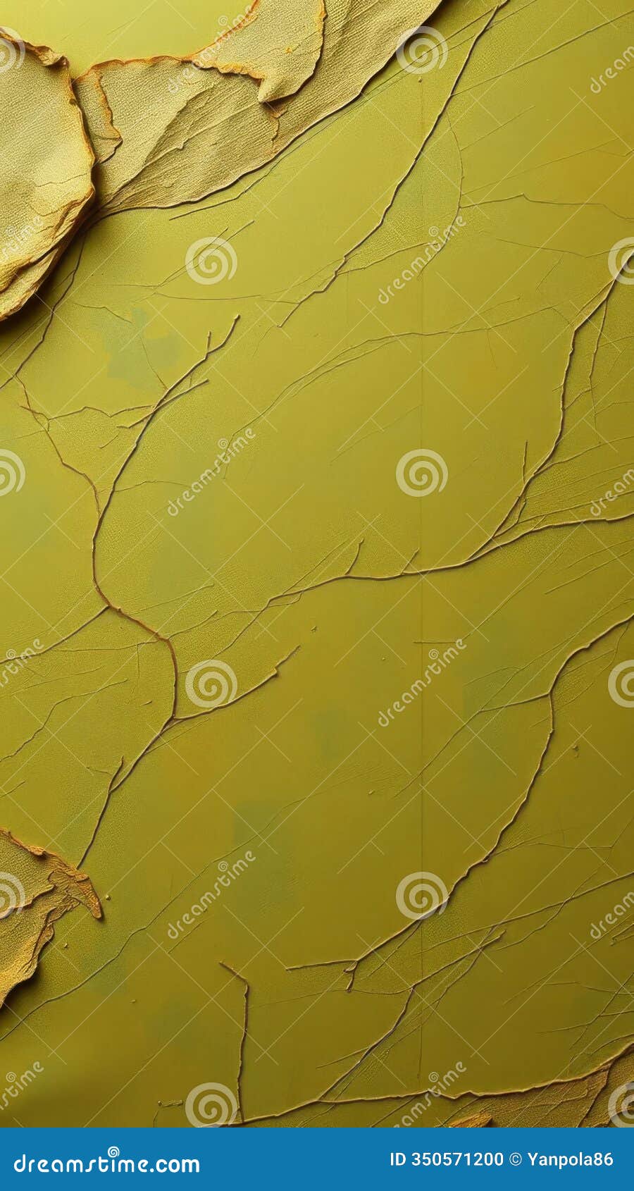 Textured Cracked Yellow Surface, Ideal for Abstract and Artistic ...