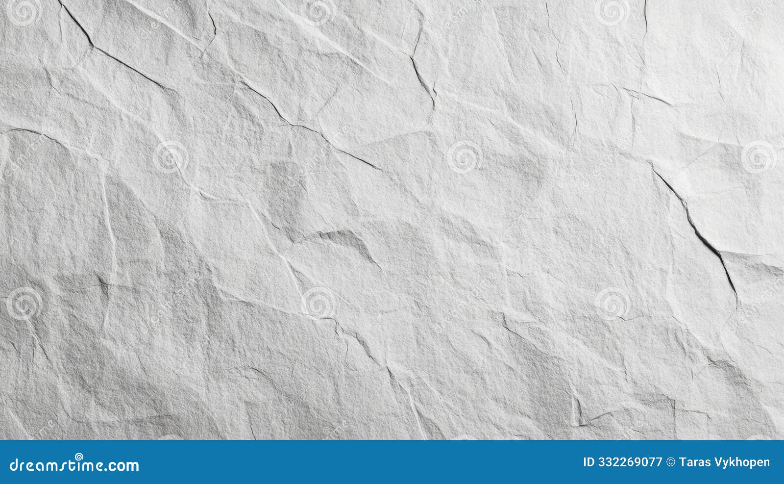 Textured, Crumpled White Paper Surface Showing Natural Wrinkles and ...
