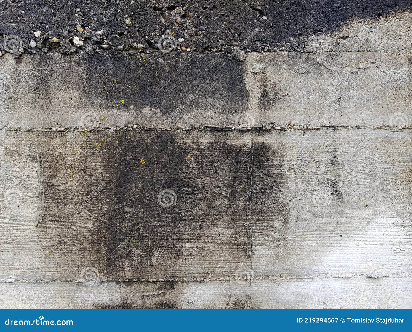 Textured Derelict Concrete Wall Stock Image - Image of texture ...