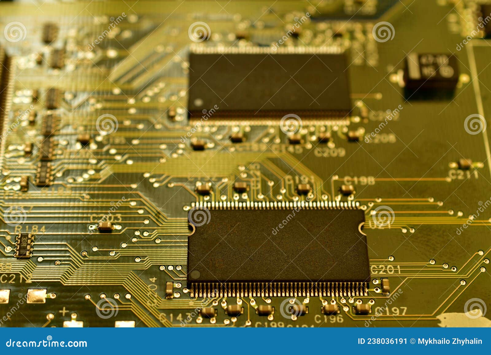 A Textured Drawing Created by an Electronic Circuit Board Stock Image ...