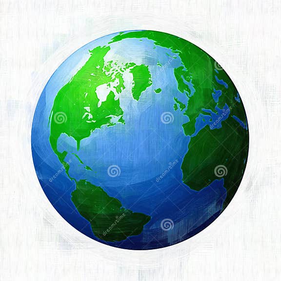 Textured Earth Illustration Stock Illustration - Illustration of ...