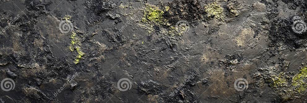 Textured Earthy Surface with Dark and Green Elements for Natural ...