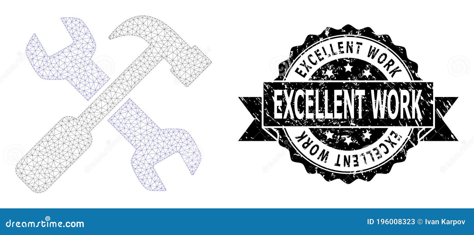 Textured Excellent Work Ribbon Stamp and Mesh Carcass Repair Tools ...