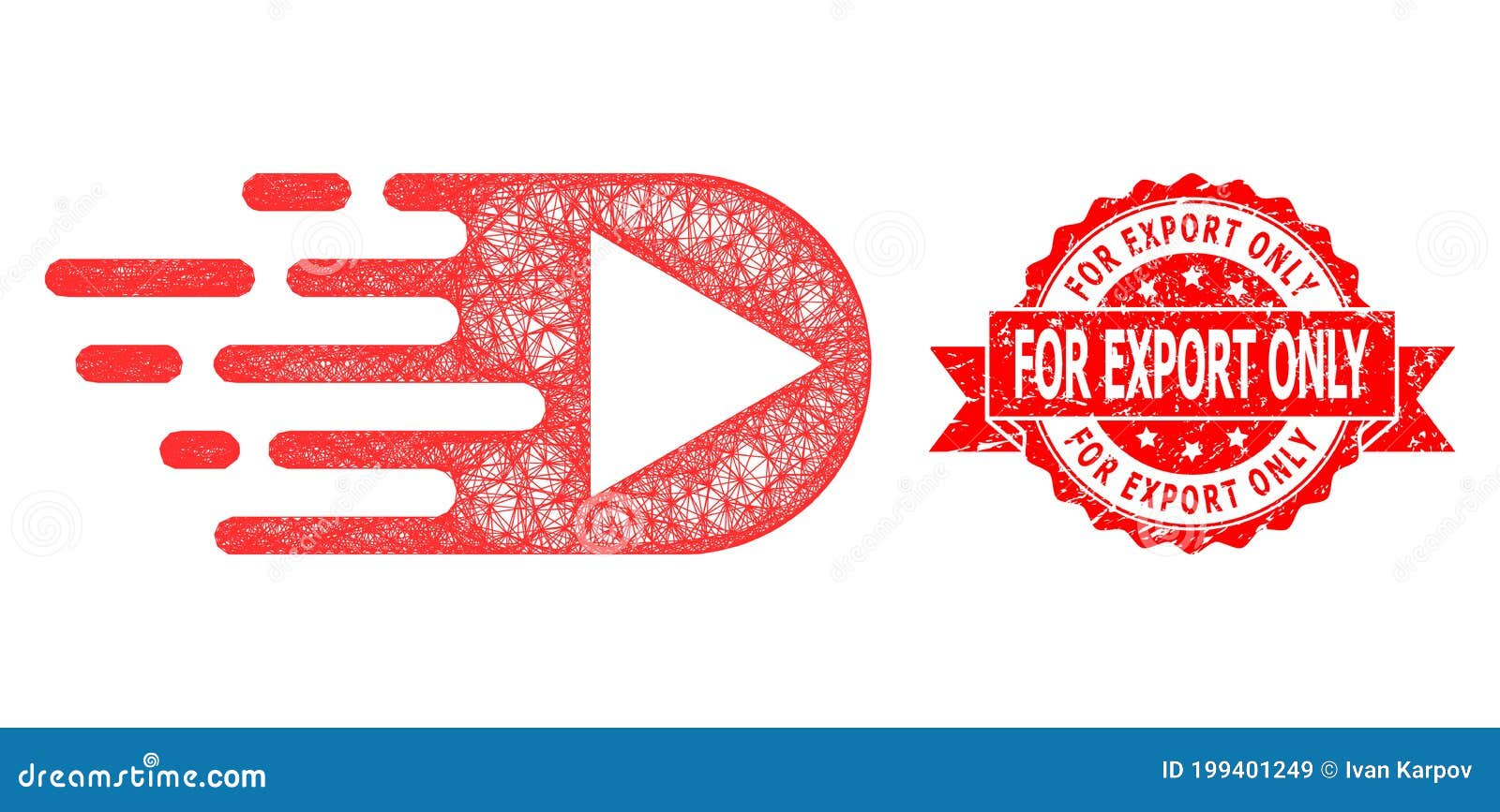 Textured for Export only Stamp and Network Play Function Icon Stock ...