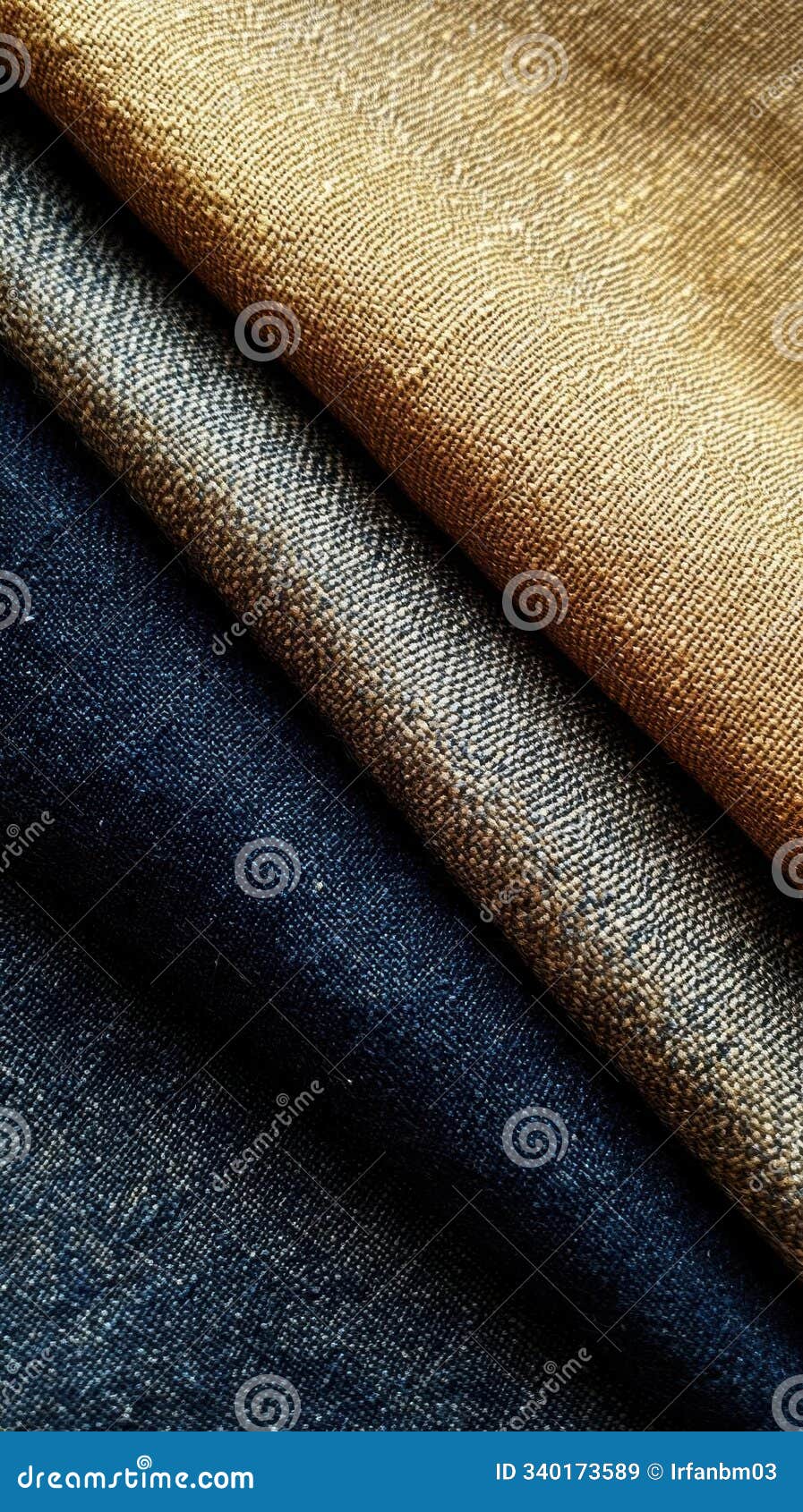 Textured Fabric Swatches, a Close-up Look at Diverse Materials Stock ...