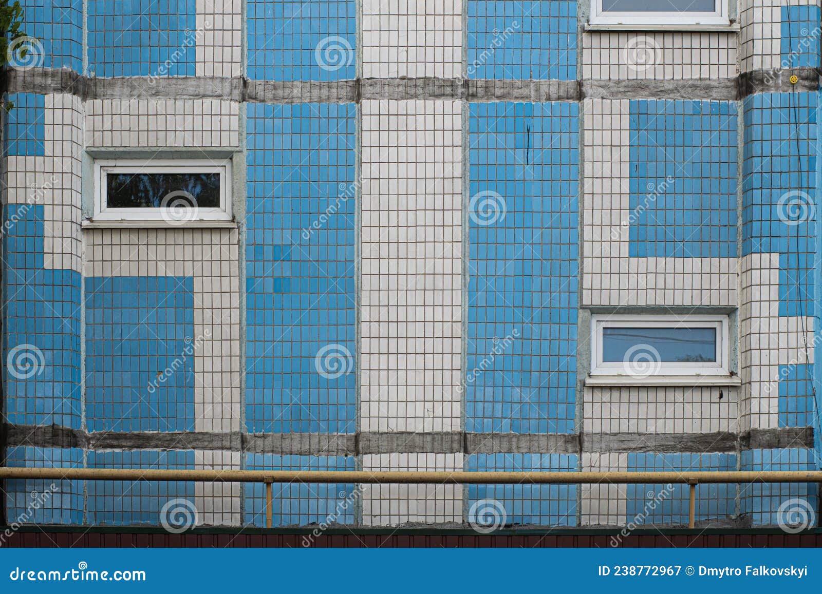 Textured Facade of a Panel Apartment Building of a Soviet House Lined ...
