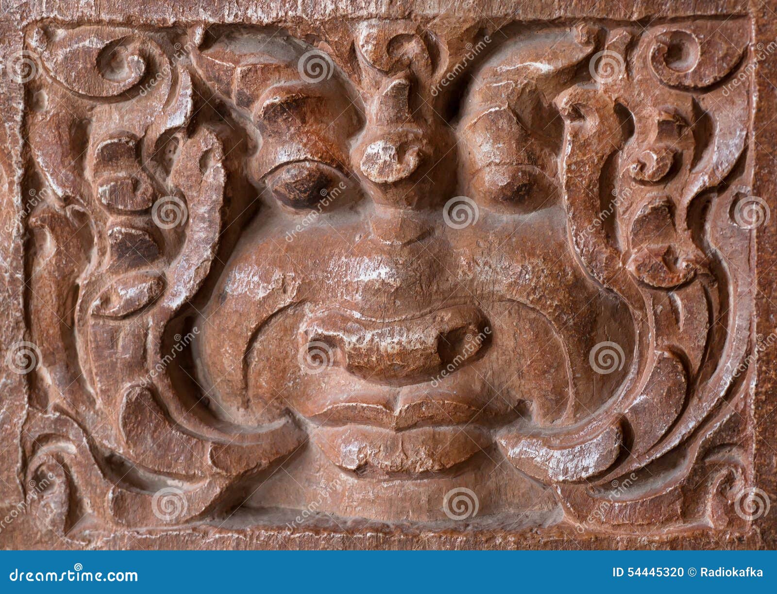 Textured Face on Bas-relief of Hindu Temple Stock Photo - Image of ...