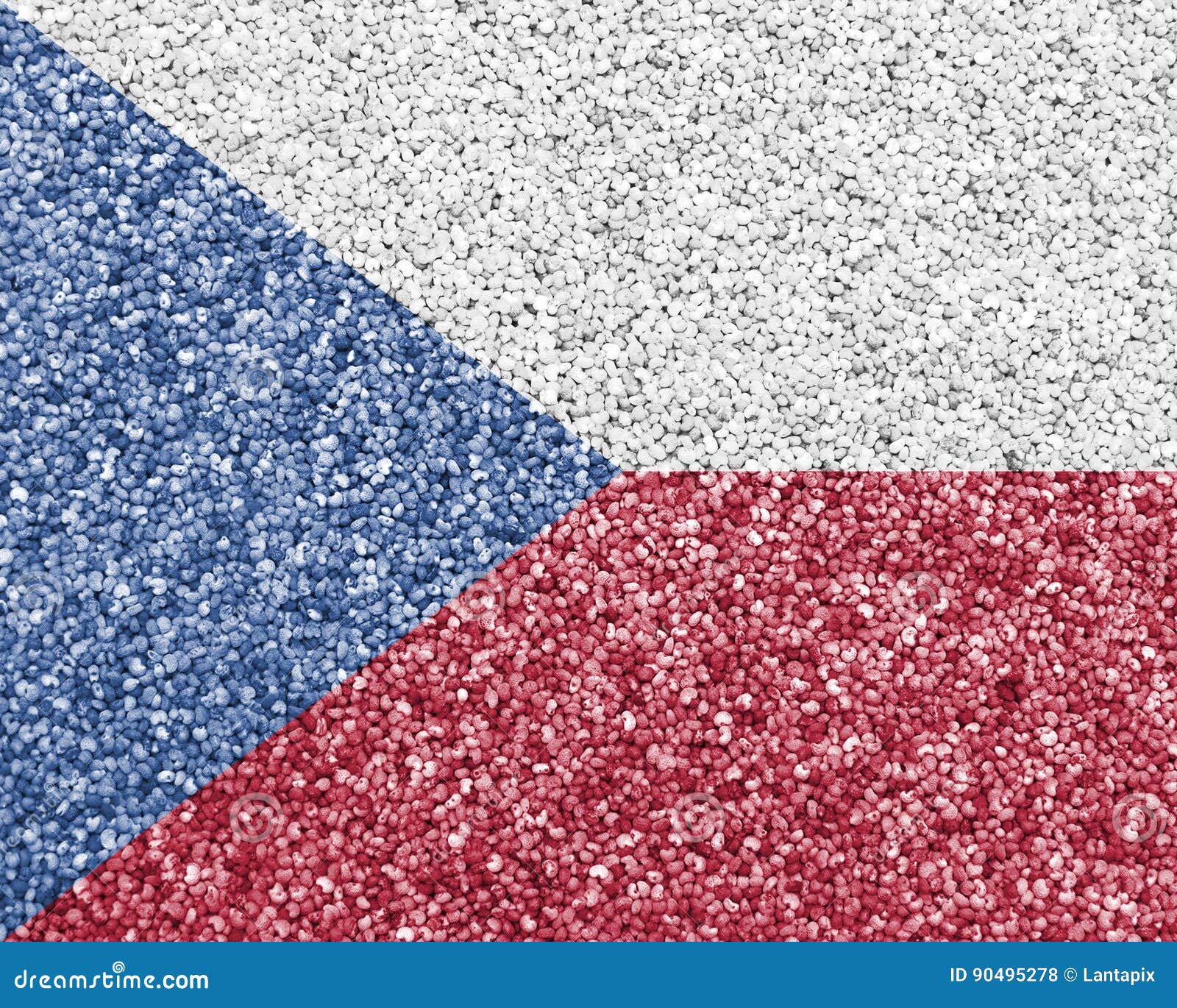 Textured Flag of Czech Republic in Nice Colors Stock Photo - Image of ...