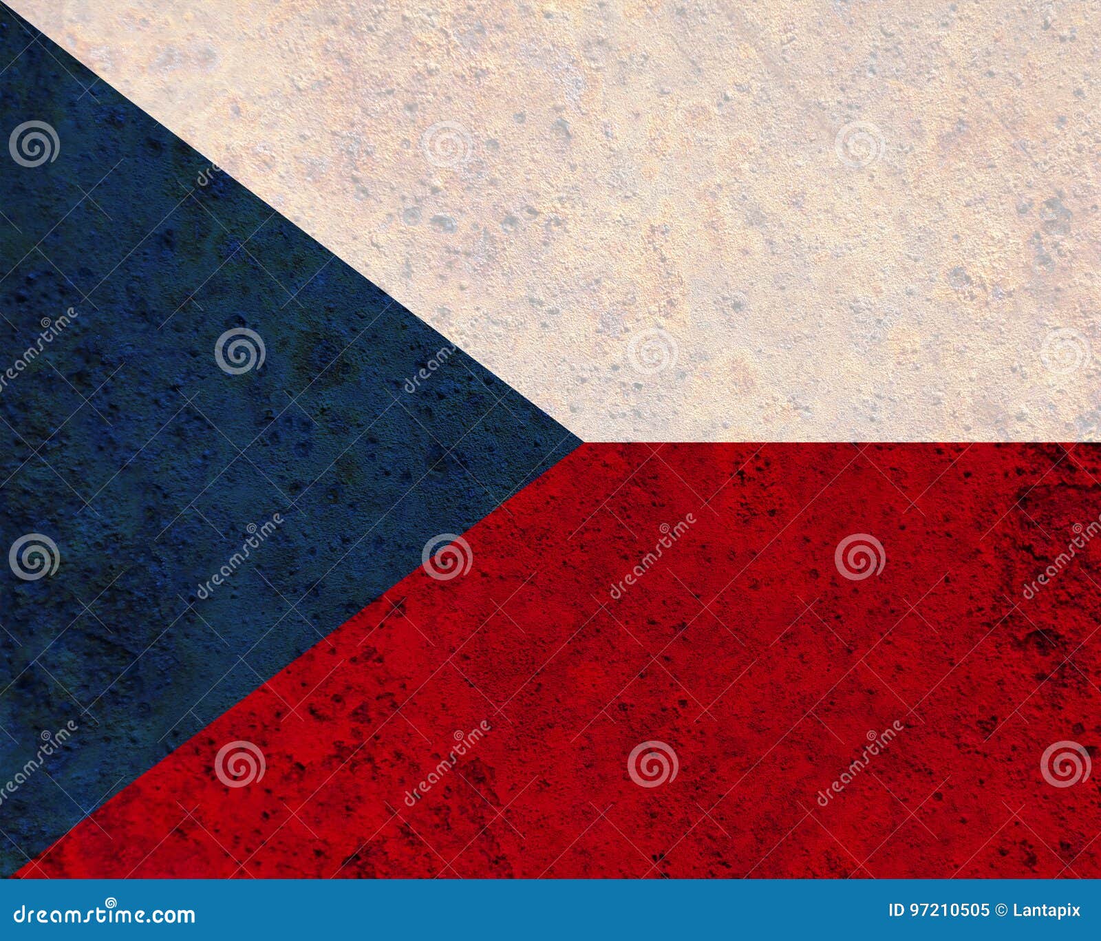 Textured Flag of Czech Republic in Nice Colors Stock Image - Image of ...