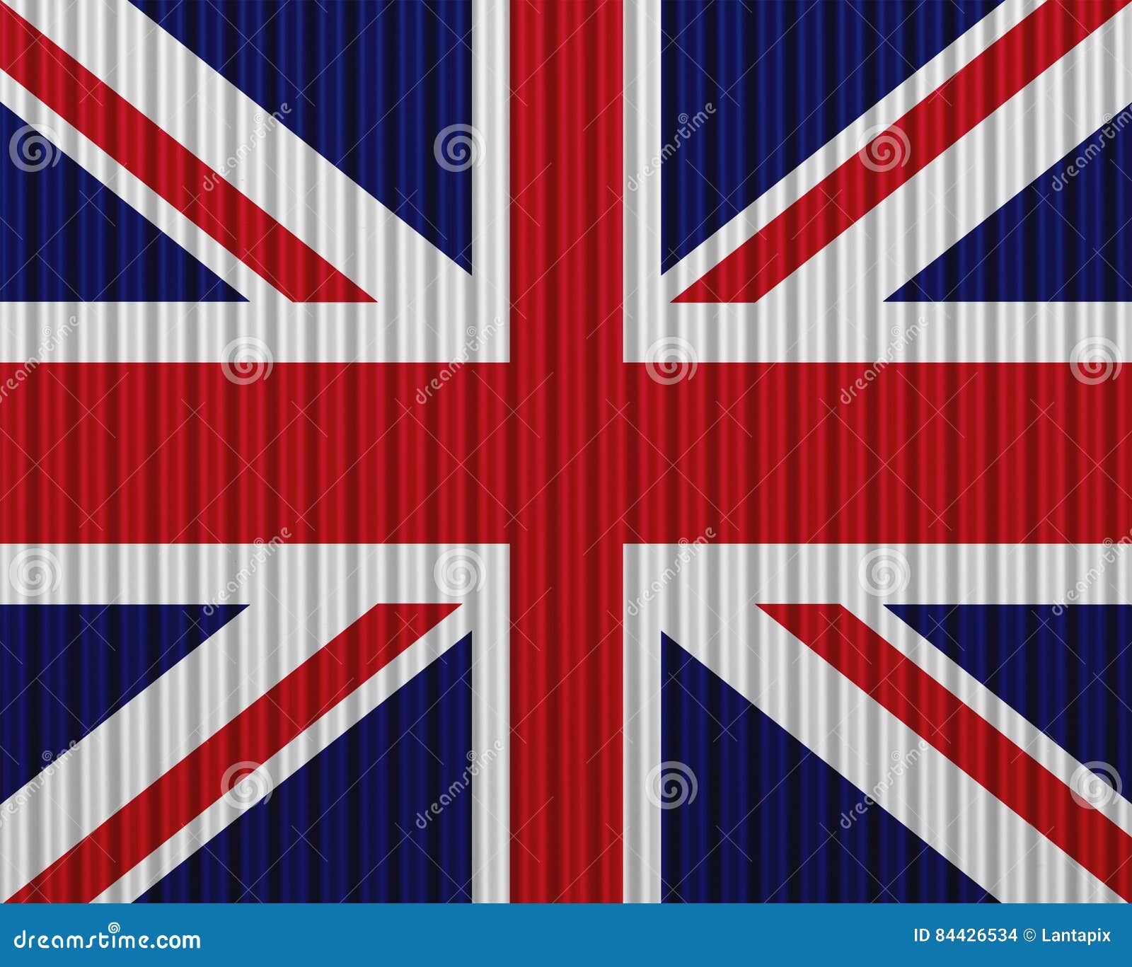Textured Flag of Great Britain in Nice Colors Stock Illustration ...