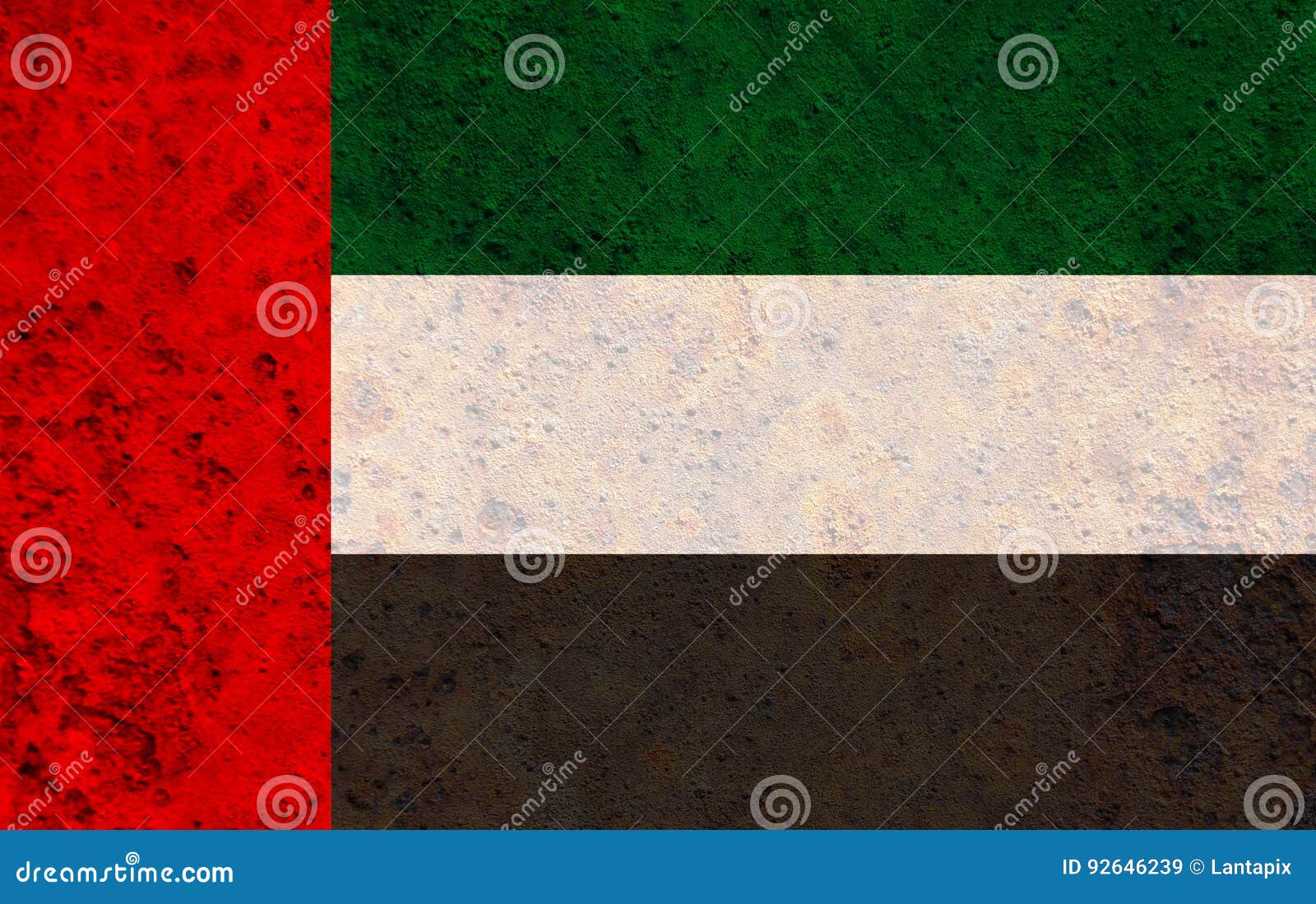 Textured Flag of the United Arab Emirates in Nice Colors Stock ...